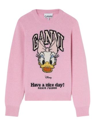 Ganni x Disney sweat &agrave; imprim&eacute; graphique - Rose