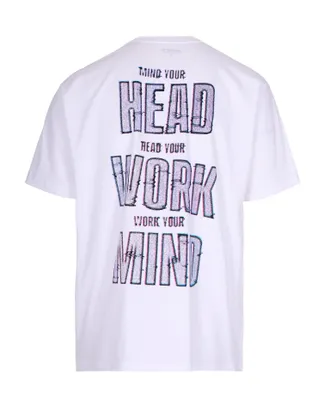 Carhartt Work in Progress Mens T-Shirt Mind Your Head White Organic Cotton Single Jersey T-Shirts And Polos