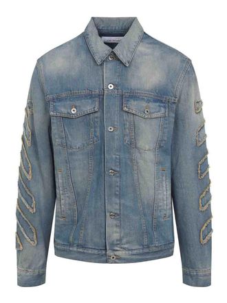 Off-white Veste Casual - Bleu