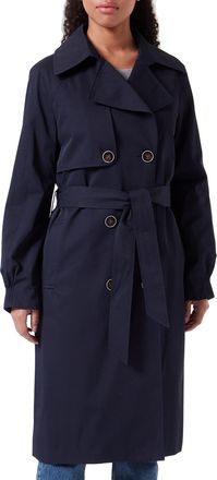s.Oliver Black Label Damen Trenchcoat, Blau, 44 EU