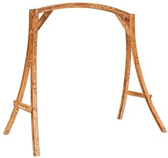 vidaXL Cadre de Balan&ccedil;oire Cadre de Balancelle Jardin Patio Terrasse Ext&eacute;rieur Arri&egrave;re-Cour en Plein Air Finition en Teck Bois Massif dEpic&eacute;a