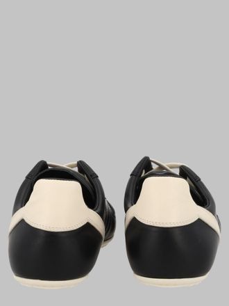 Rick Owens Minimal Leather Sneaker - Black