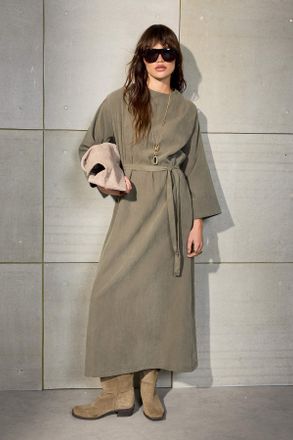 Trendyol TrendyolMilla einfarbiges Maxikleid, A-Linie, modest - Khaki