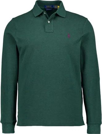 Polo Ralph Lauren Herren Polo-Shirt grün meliert Slim Fit