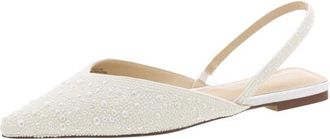 Betsey Johnson Escarpins &agrave; Bout Pointu pour Femme, Perle, 37 EU