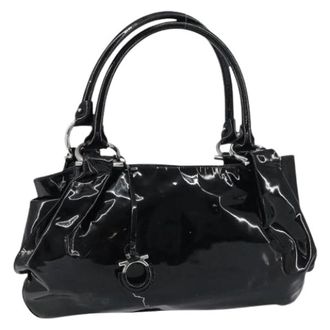 Ferragamo Pre-owned Leder-Schultertasche - - Pre-owned - Damen - Schwarzk - ONE SIZE