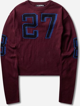 Ottolinger Women s Team Otto Jacquard Longsleeve Top Burgundy