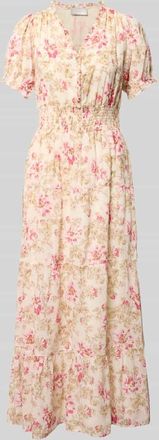 Neo Noir Maxikleid mit floralem Allover-Print Modell Kanza