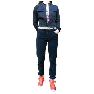 Aeronautica Bi-Material Jumpsuit - - Jumpsuits & Playsuits - Damen - Schwarzk - 2XS