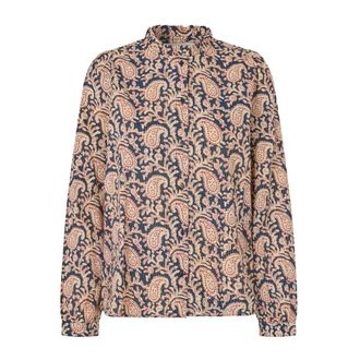 Lollys Laundry Femme, Blouses et Chemises, Multicolore, Taille: 38 FR Chemise &agrave; Motif Cachemire Color&eacute;