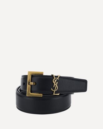 Saint Laurent Leather Belt Female 85