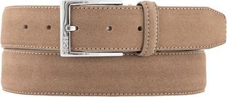 HUGO BOSS Herren Gürtel beige Nubuk