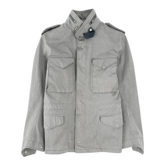 Ten c Klassische Feldjacke mit verdeckter Kapuze - - Jackets - Herren - Gr&uuml;n - L