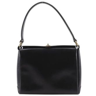 Gucci Sac bandouli&egrave;re en cuir pr&eacute;-poss&eacute;d&eacute; - Femme - Pre-owned - Noir - Taille: ONE Size