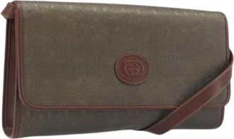 Gucci Sac bandouli&egrave;re vintage Pre-owned - Femme - Pre-owned - Vert - Taille: ONE Size
