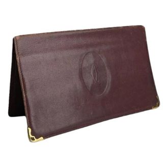 Cartier Portefeuille en cuir vintage Pre-owned - Femme - Pre-owned - Rouge - Taille: ONE Size