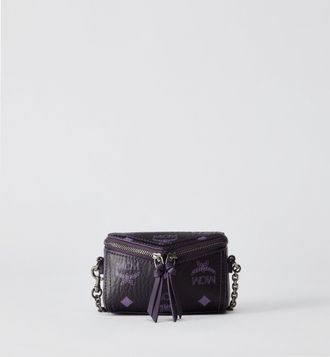 MCM Anh&auml;nger Diamant 3D in Visetos DEEP PURPLE VISETOS