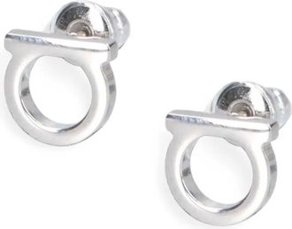 Ferragamo Gancini Piccoli Earrings - Silver