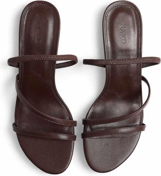NA-KD High Heels mit Riemchen in Braun