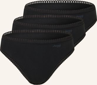 sloggi 3er-Pack Slips Go Crush schwarz