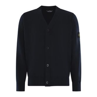 Stone Island Homme, Pulls, Bleu, Taille: L Cardigan en Tricot