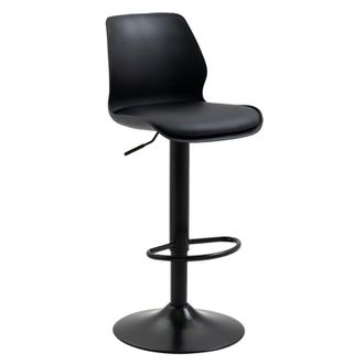 Generic Verstellbarer Drehhocker - Hydraulischer K&uuml;chenthekenstuhl aus PU-Leder, extra hoher Inselhocker f&uuml;r Esszimmer und Hausbar