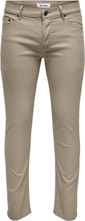 Only & Sons Herren Onsloom Life Slim Twill 4452 Pant Hose, Chinchilla, 30W / 32L EU