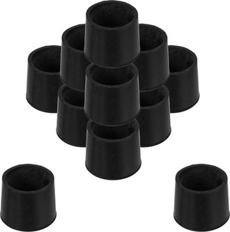 Valiclud 12 Stück Teiliges Trampolin Ersatzteile rutschfeste Gummikappen für Beine Trampolin Fußschoner Geräuschdämpfend Stabilisierend Einfach zu Montieren Pa
