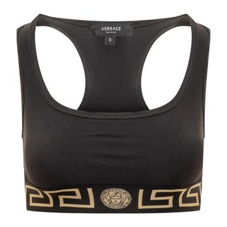Versace Sport-BH Top f&uuml;r aktive Frauen - - Sport - Damen - Schwarzk - XS