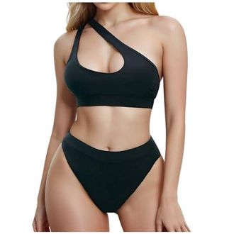 Generic Ensemble Tankini pour Femme - Maillot de Bain 2 pi&egrave;ces - Push Up Bikini Set Ensemble Sport Maillots de Bain D&eacute;bardeur Taille Haute Triangle Swimwear
