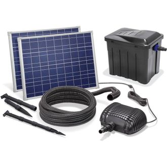 Esotec Esotec - Solar Au&szlig;en Teichfilter-Set Premium 70/3400 4-Stufen-Filterung 101071