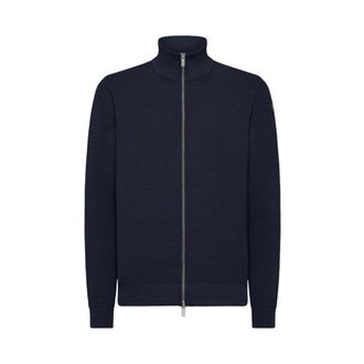 Roberto Ricci Design Rrd, Homme, Sweatshirts et sweats &agrave; capuche, Bleu, Taille: S Cardigan Ottoman Velours