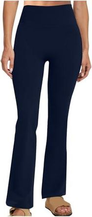 Generic Pantalon baggy ample pour femme - Droit et confortable avec poche - Pantalon de yoga &eacute;vas&eacute; taille haute - Legging dentra&icirc;nement - Legging ventral - Gr