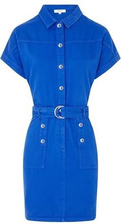 Morgan 242-RDENIM Robe, Bleu Electrique, 34 Femme