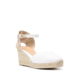 Castaner Chiarita Espadrille Wedge - White