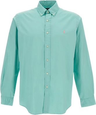 Polo Ralph Lauren Homme, Chemises, Vert, Taille: XL Lightweight Twill Shirt