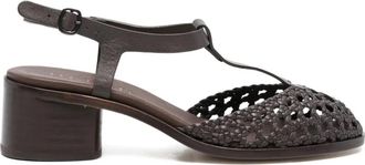 Hereu Femme, Chaussures, Brun, Taille: 37 EU Gabia Sandale &agrave; brides en T &agrave; talons