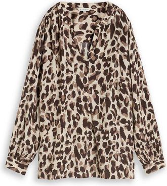 Tom Tailor Langarmbluse Blusen & Shirts Plus Size - Bluse aus Viskose