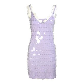 Paco Rabanne Mini-Kleid mit auff&auml;lligen Farben - - Dresses - Damen - Lila - S