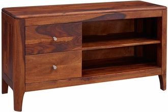 Massivmoebel24 Meuble tv 110x40 Palissandre huilé Noisette brooklyn 15