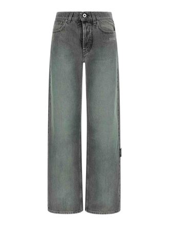 Off-white Jean Droit - Gris
