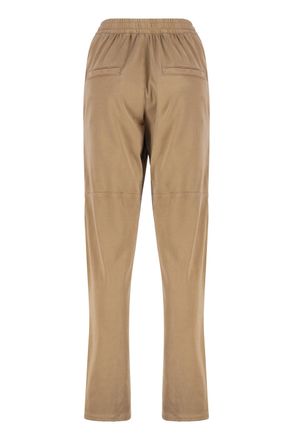 Isabel Marant Womens Trousers Regina Cotton Khaki Track Pants