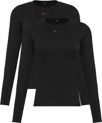Tommy Hilfiger Blusen-Set Essential DW0DW17716 Schwarz Slim Fit
