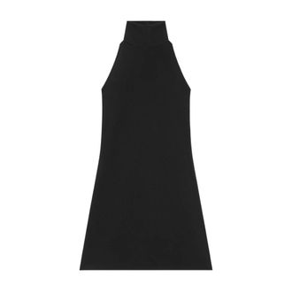 Courr&egrave;ges A-Linien-Jerseykleid - - Dresses - Damen - Schwarzk - L