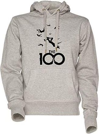 Vendax The 100 Unisexe Homme Femme Sweat &Agrave; Capuche Sweat-Shirt Gris Mens Womens Hoodie Sweatshirt Grey