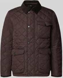 Barbour Regular Fit Steppjacke mit Kontrastkragen Modell HORNBY