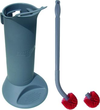 Unger Toilettenbürste komplett (mit Bürstenhalter + Ersatzbürste, Stiellänge 66 cm, Halter ergonomisch) BBWHR