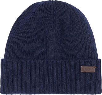 Barbour unisex, Accessoires, Bleu, Taille: ONE Size Bleu Carlton Beanie Bonnet
