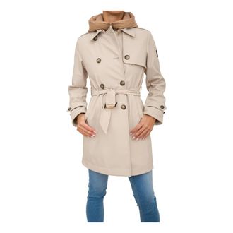 Dekker Beige Parka Trench Coat - - Coats - Damen - Beige - M