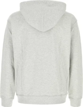 New Balance Mens Melange Light Grey Cotton Sweatshirt Ashheather Exterior: Felpe Sweater